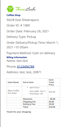 From where you will set the invoice printer type? - RestroFood