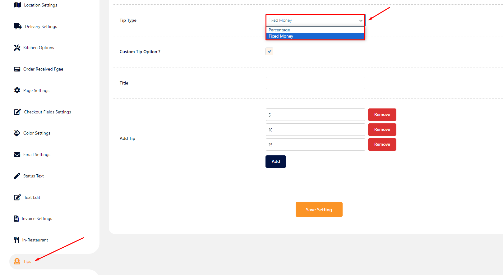 How to Use Tip Options in RestroFood: A Step-by-Step Guide