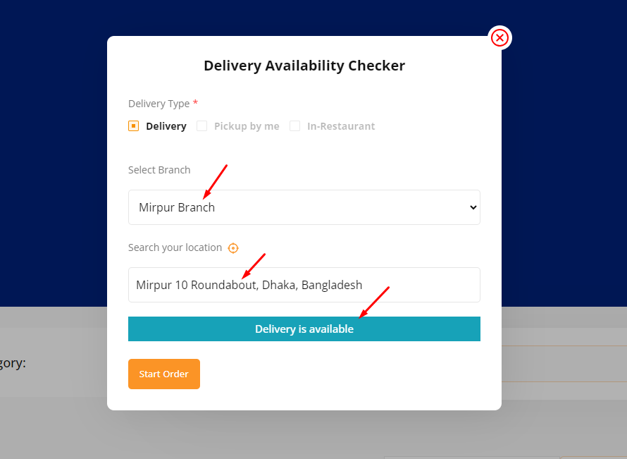 How To Work Delivery Availability Location Check System? - RestroFood